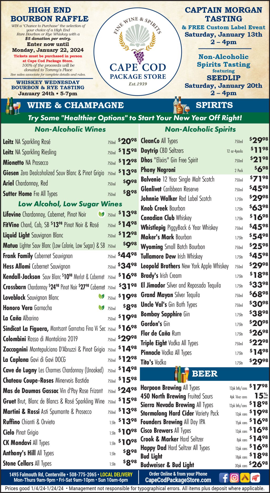 Current Specials - Cape Cod Package Store Fine Wine & Spirits ...